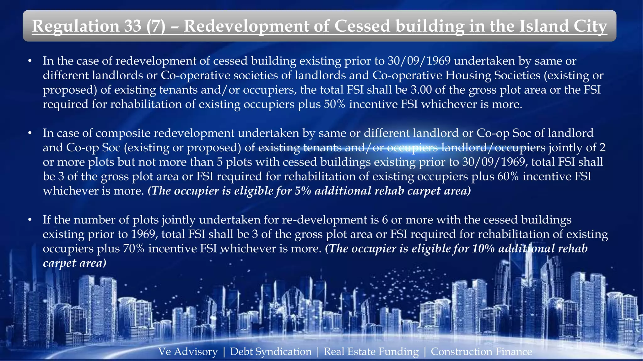 DCPR 2034 - Changing Landscape of Mumbai Real Estate | PPTX