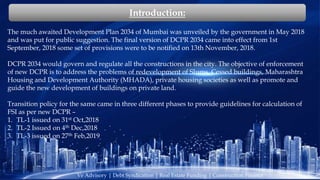 DCPR 2034 - Changing Landscape of Mumbai Real Estate | PPT