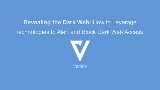 Revealing the dark web | PPT