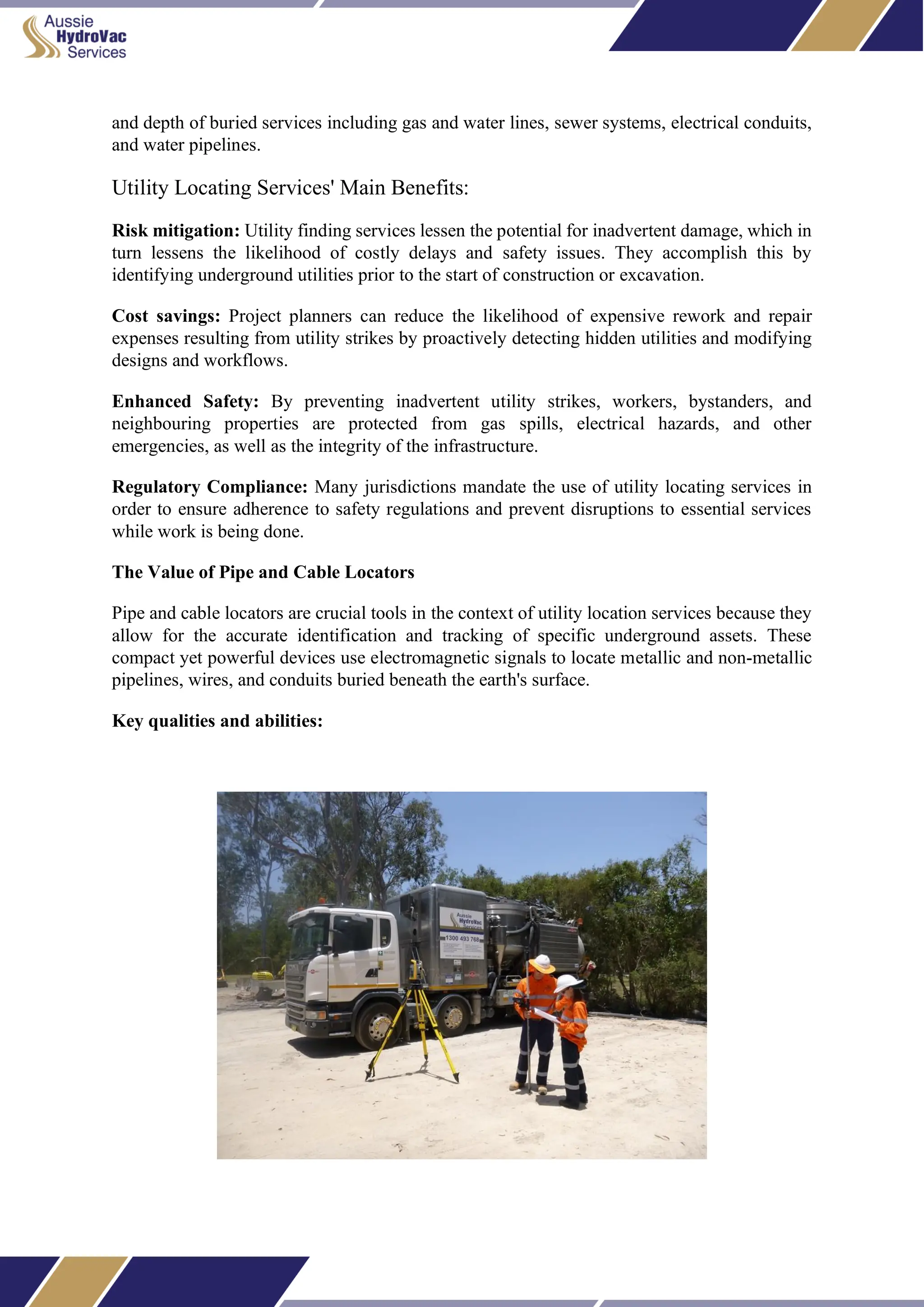 Revealing the Value of Pipe and Cable Locators and Utility Locating ...