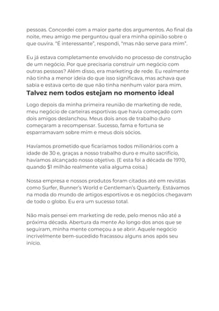 Revelado: A verdade entre Robert Kiyosaki e o marketing de rede | PDF
