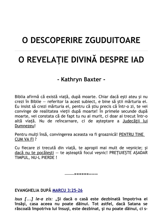 Revelatie divina despre_iad | PDF
