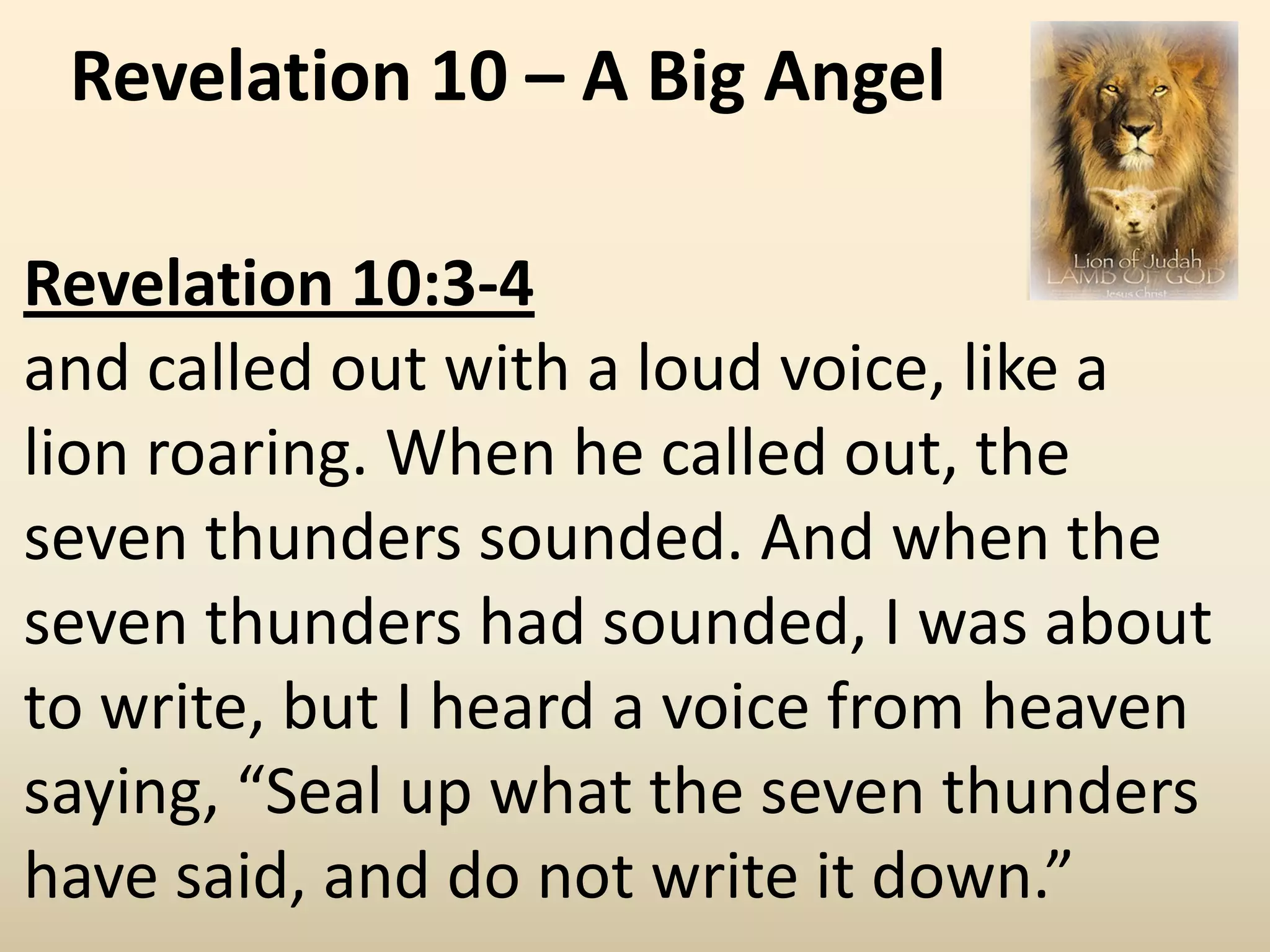Revelation 10 june 3 2012 sermon slides | PDF
