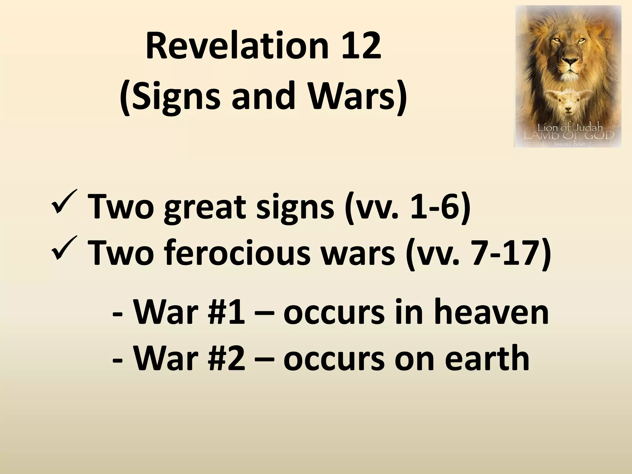 Revelation 12 june 24 2012 sermon slides | PDF