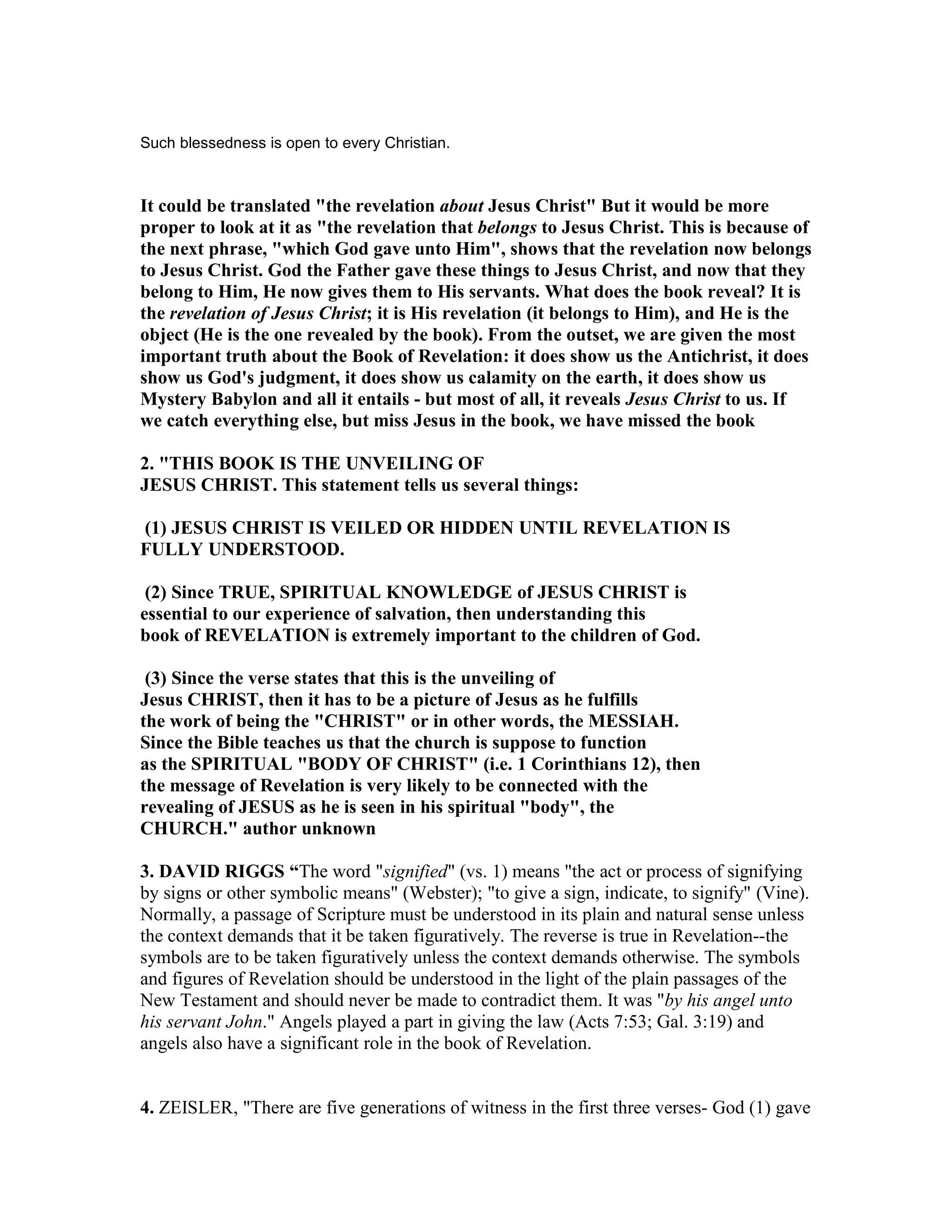 Revelation 1 commentary | PDF