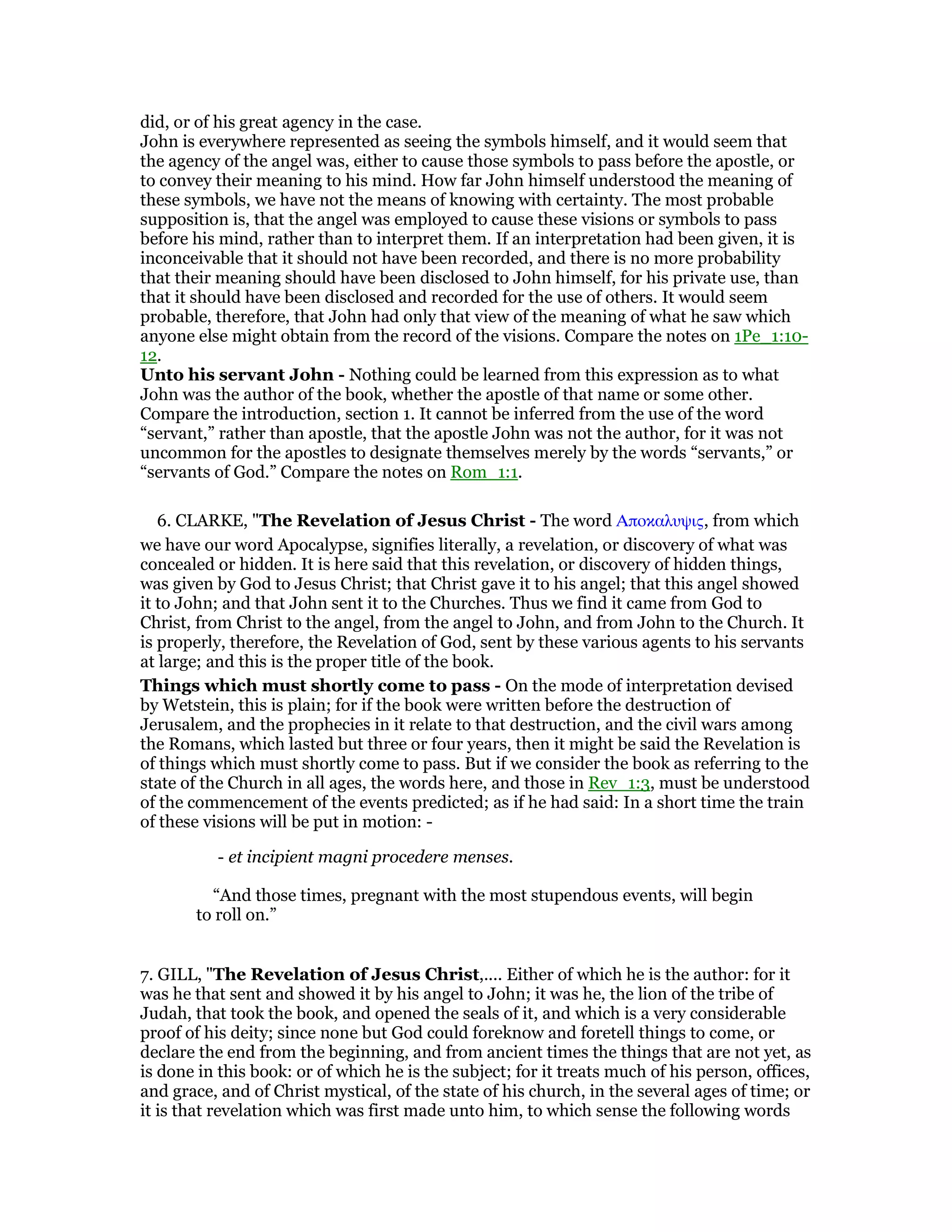 Revelation 1 commentary | PDF