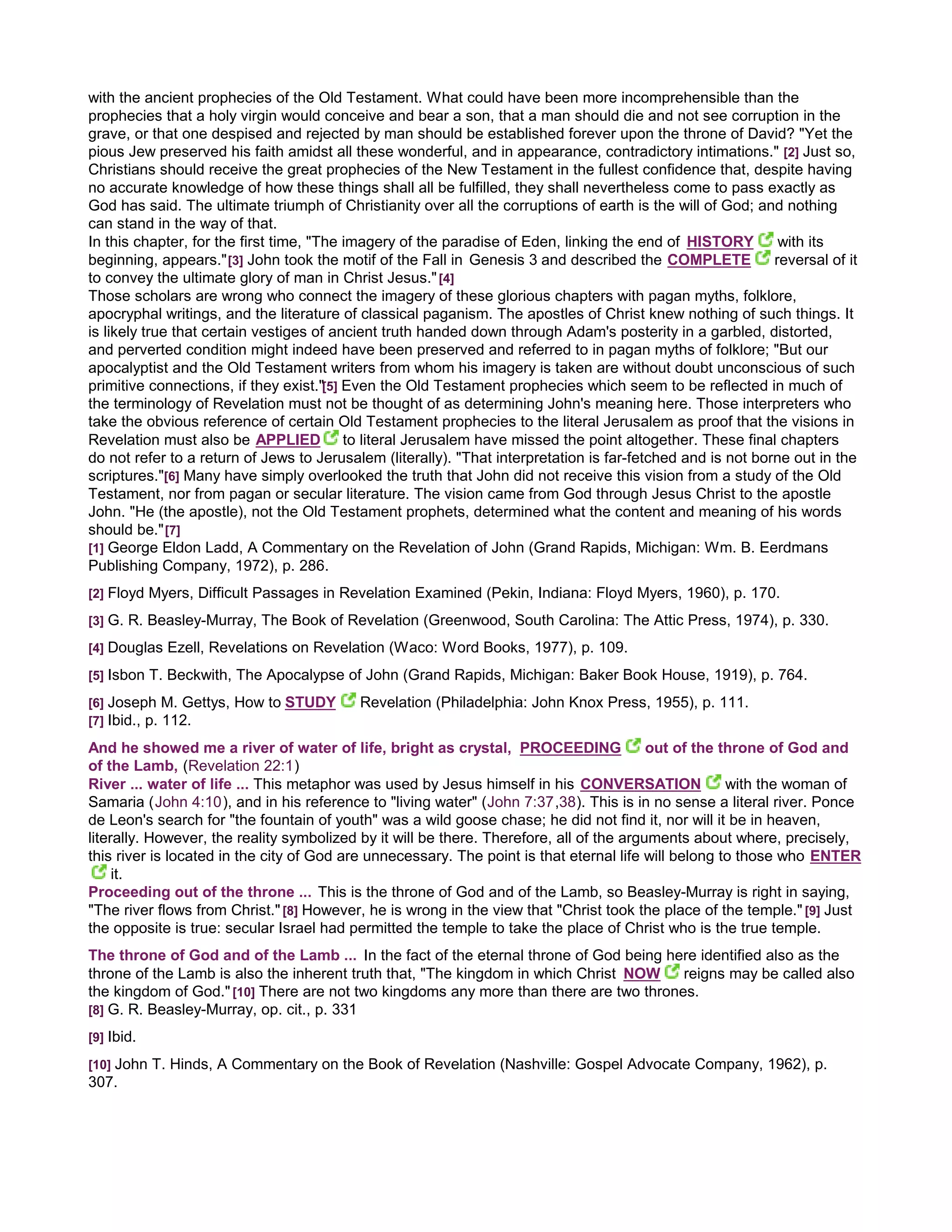 Revelation 22 commentary | PDF