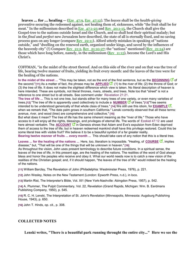 Revelation 22 commentary | PDF