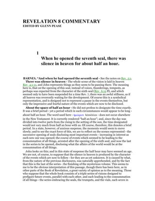 Revelation 8 commentary | PDF