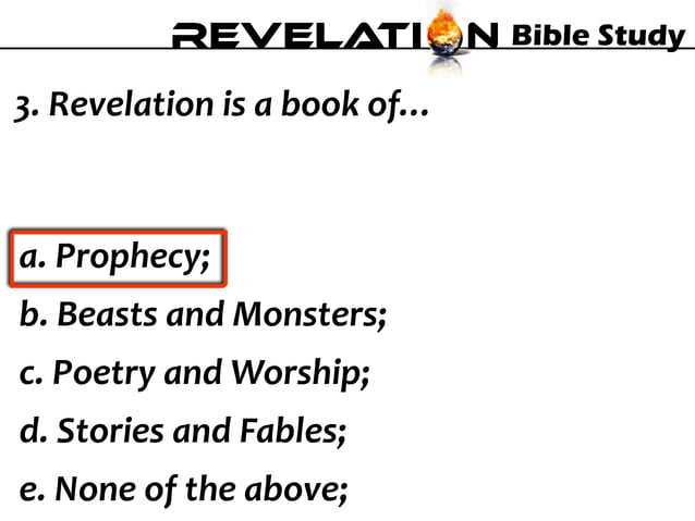 Revelation Bible Study - Jesus messages to the seven churches | PDF ...