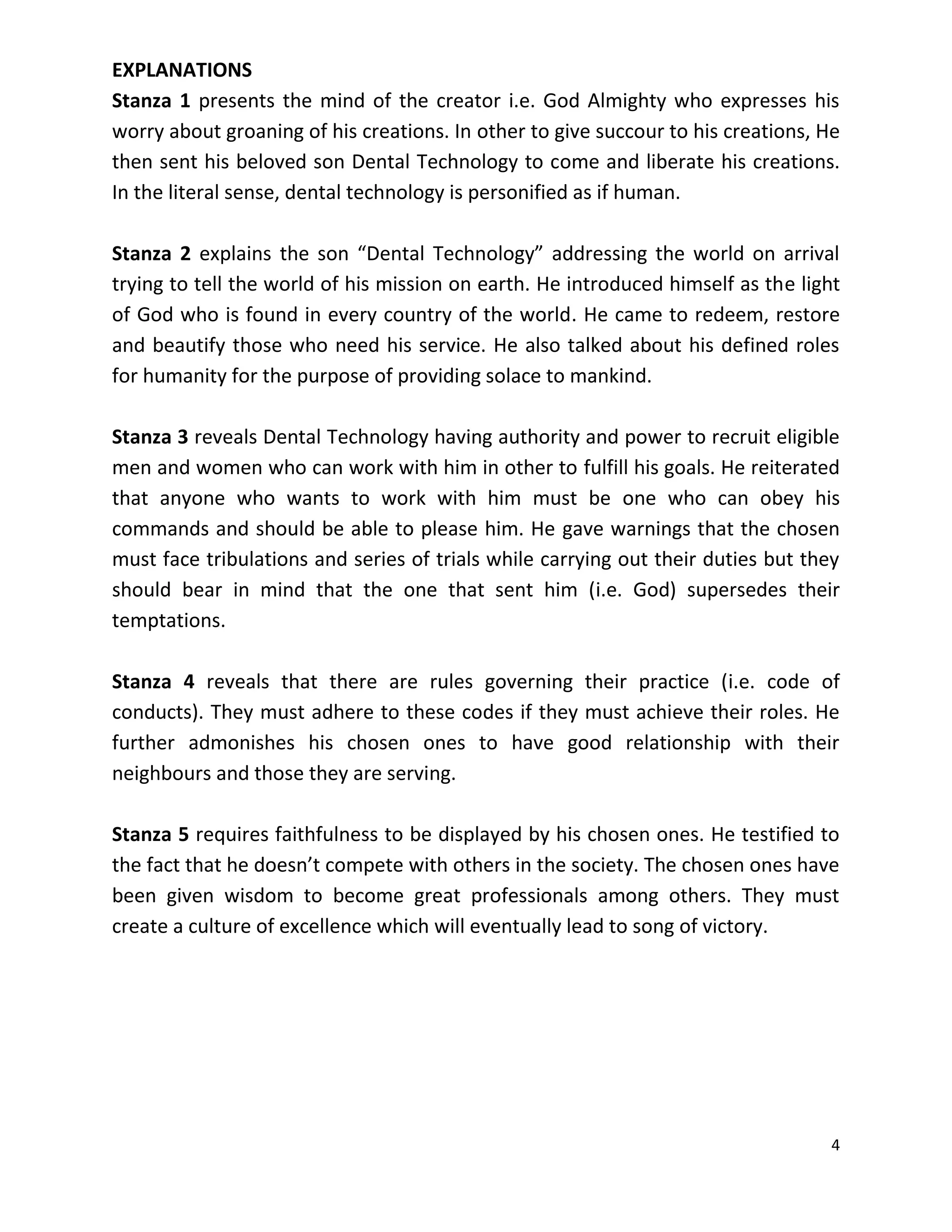 Revelation Dental Technology; A Poem | PDF