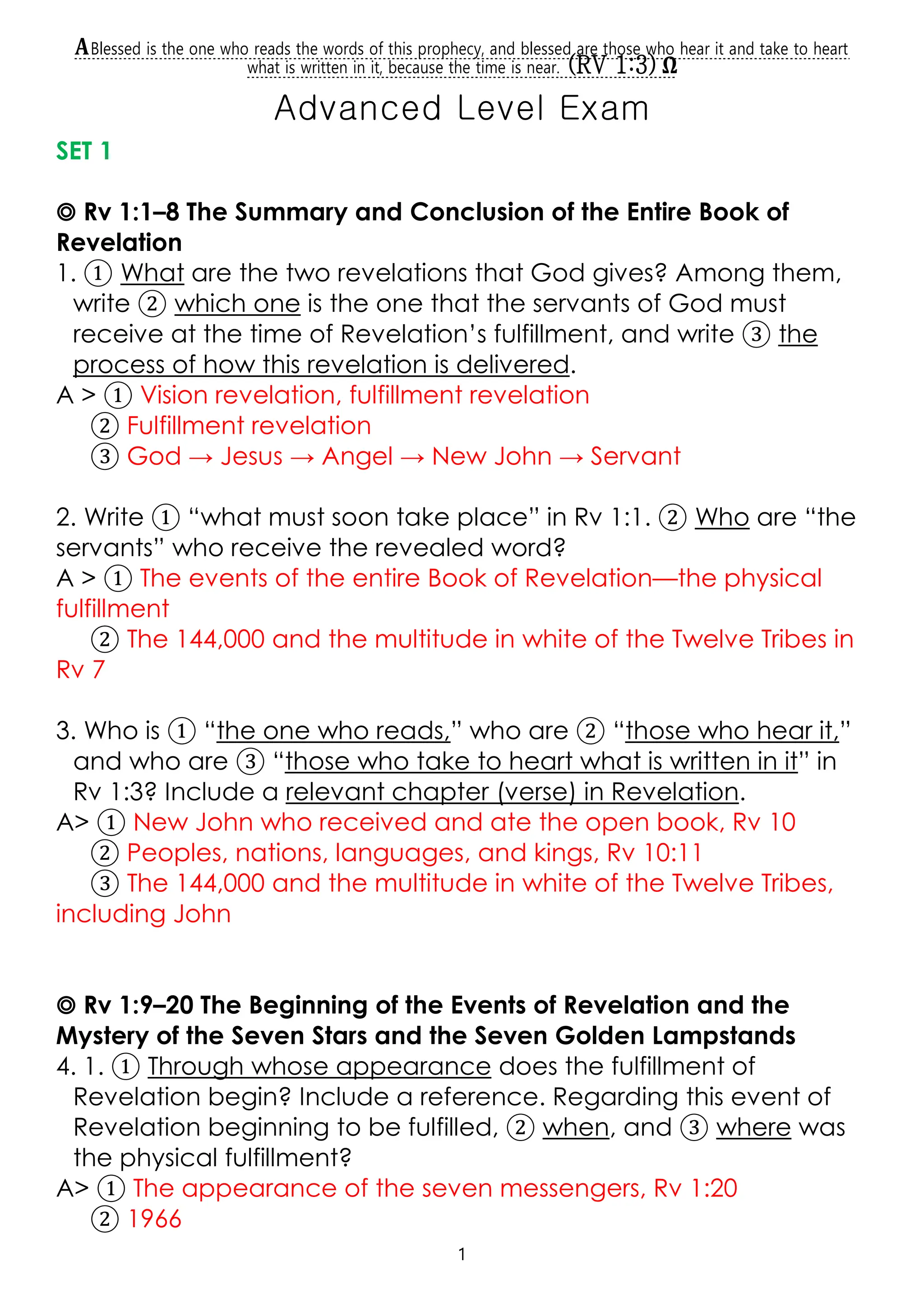Revelation Exam Reviewer.pdf.............. | PDF