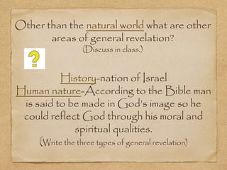 General and Special Revelation | PPTX