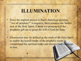 Revelation of prophecy and the evidenced | PPT