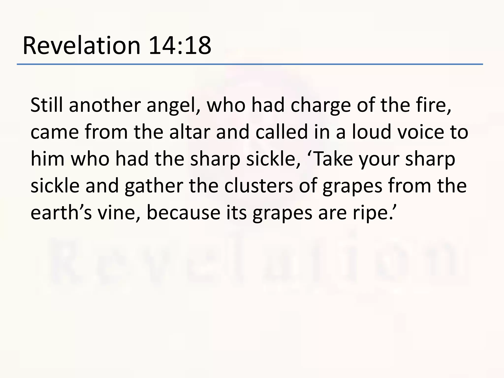 Revelation part 19 (sneak peak revelation 14) | PPTX