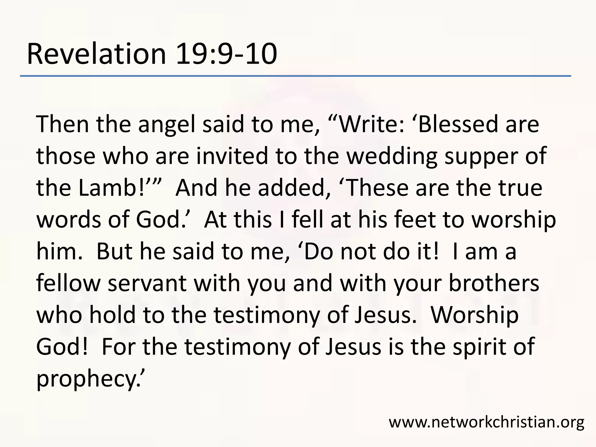 Revelation part 23 (all aboard revelation 19) | PPTX