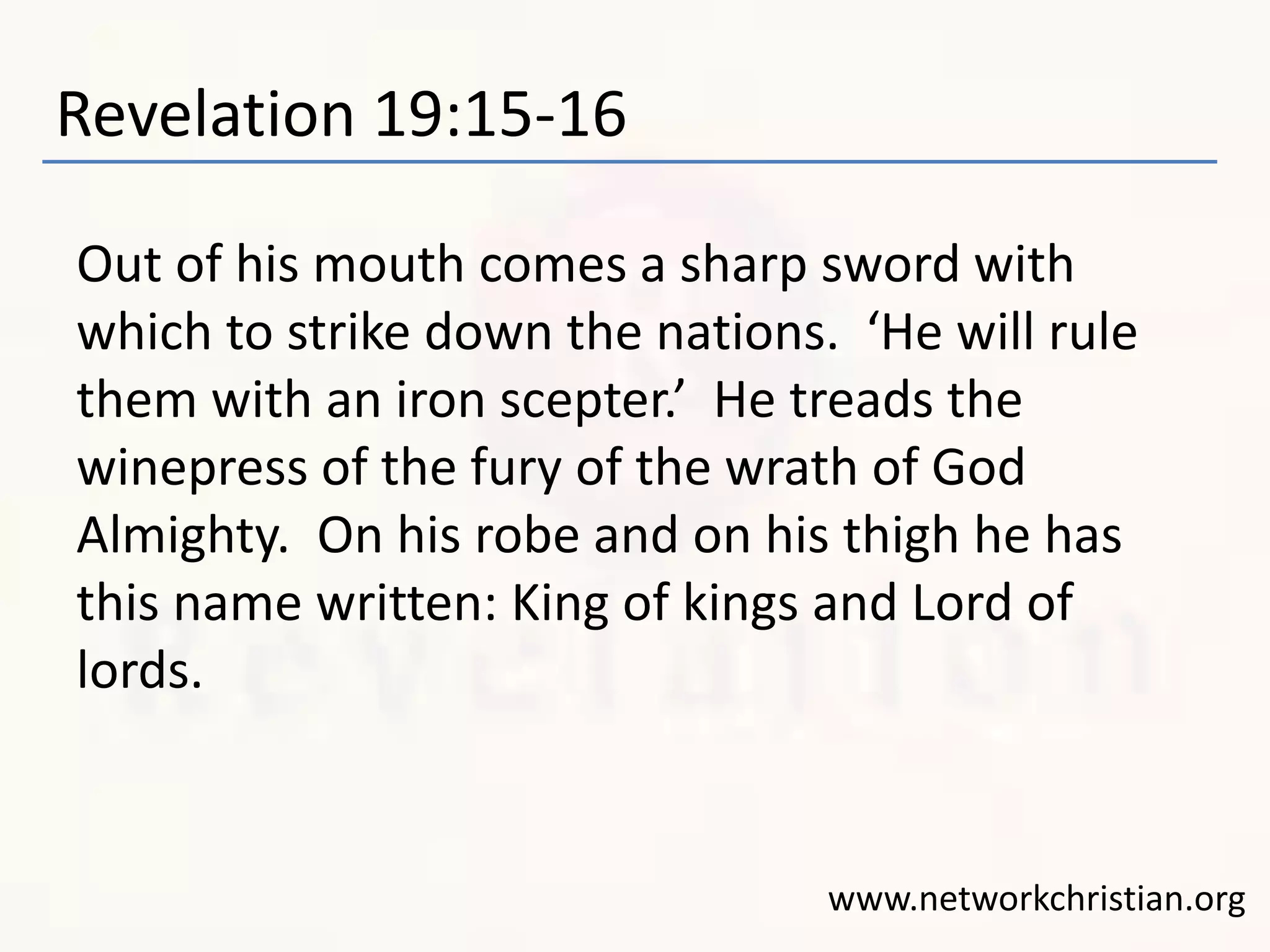 Revelation part 23 (all aboard revelation 19) | PPTX