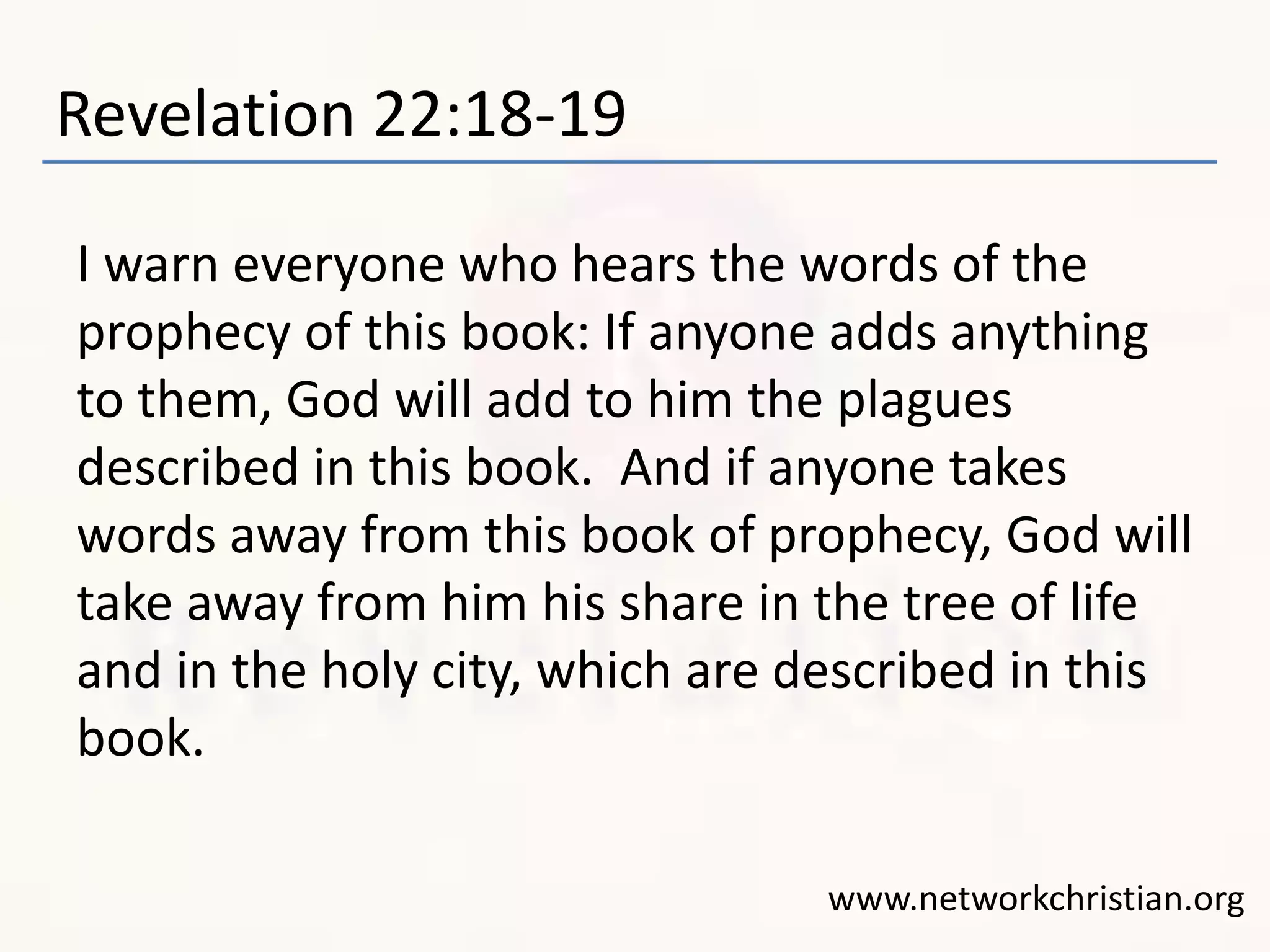 Revelation part 26 (amen. come, lord jesus revelation 22) | PPTX