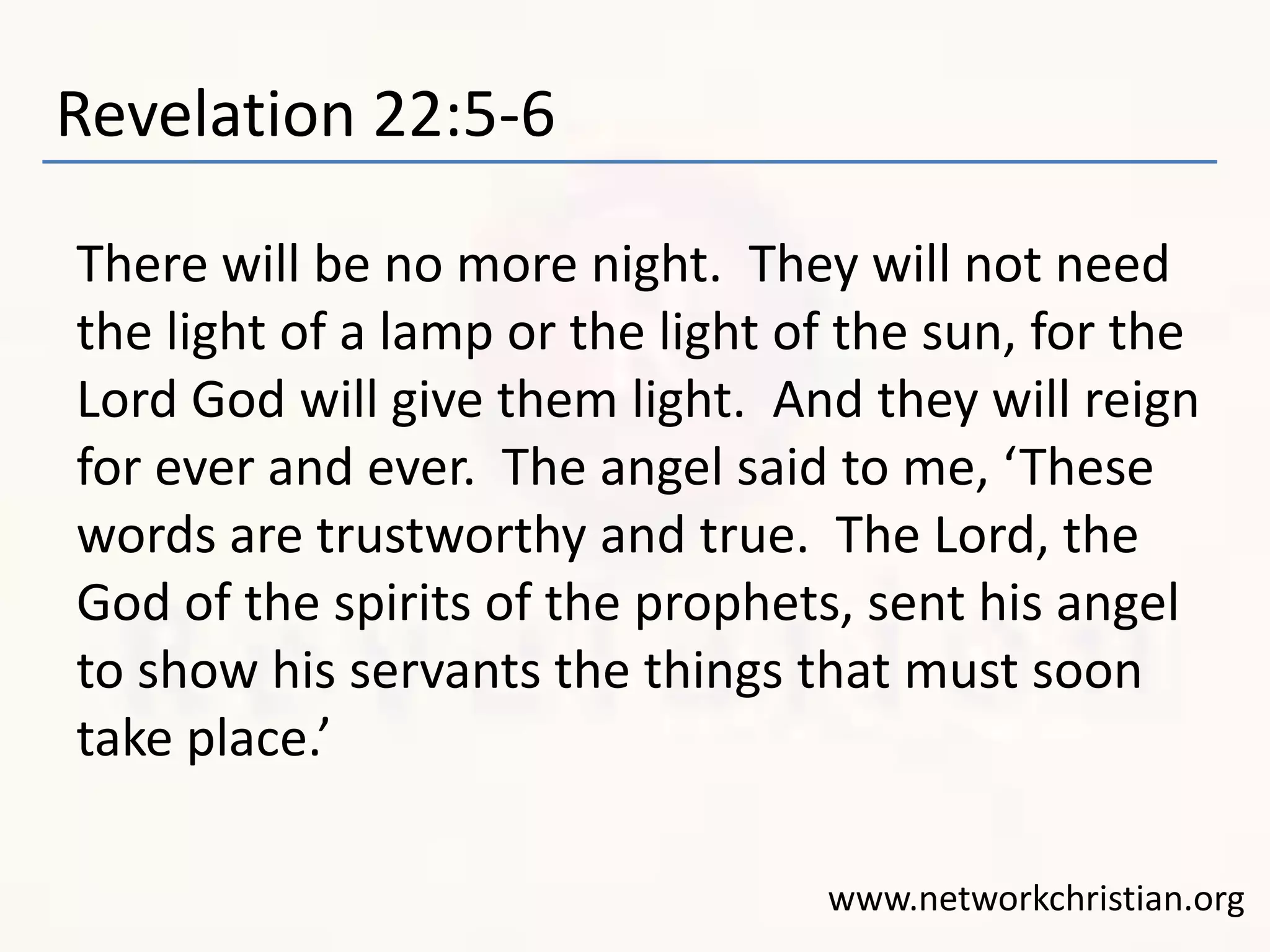 Revelation part 26 (amen. come, lord jesus revelation 22) | PPTX