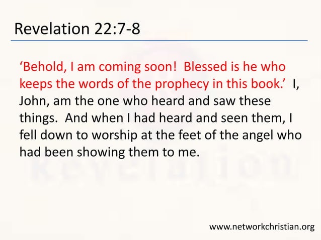 Revelation part 26 (amen. come, lord jesus revelation 22) | PPT