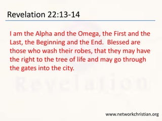 Revelation part 26 (amen. come, lord jesus revelation 22) | PPTX