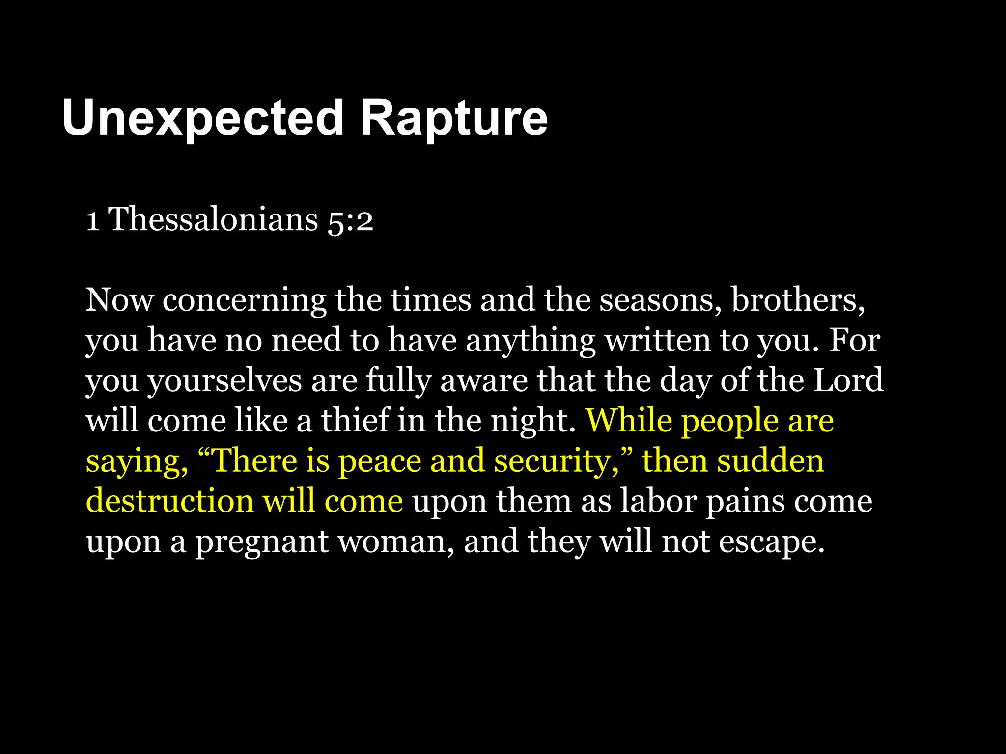 The Rapture | PDF