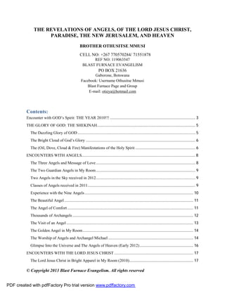 Revelations of-heaven-jesus-angels | PDF