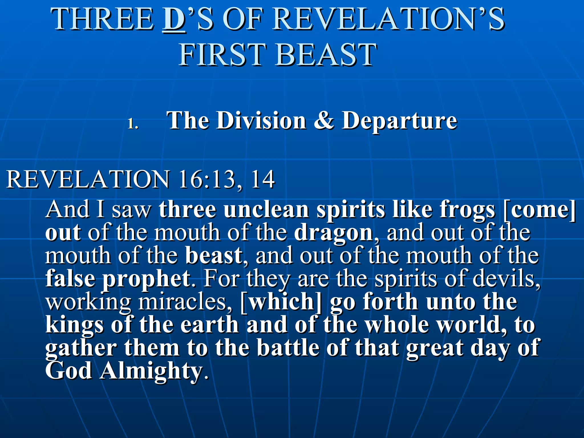 Revelations First Beast | PPT