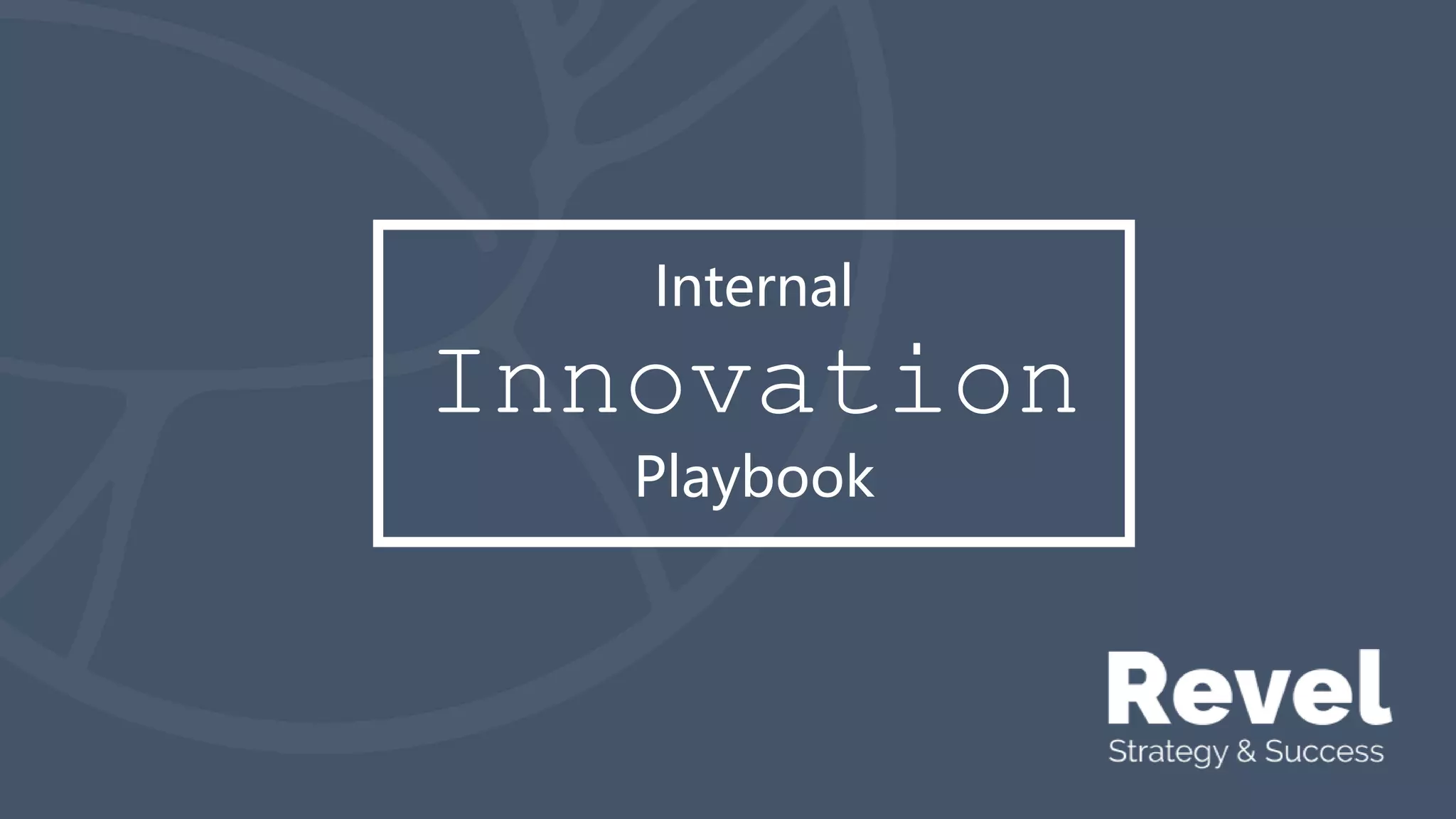 Corporate Innovation Playbook | PPTX