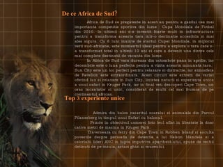 Revelion In Africa De Sud | PPT