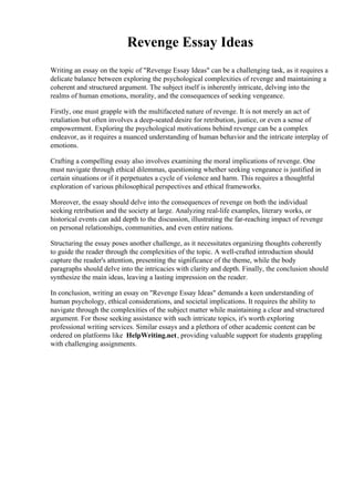 Revenge Essay Ideas.pdf