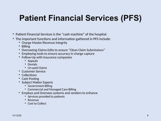 A PPT describing the 101 of the Health care revenue-cycle | PPT