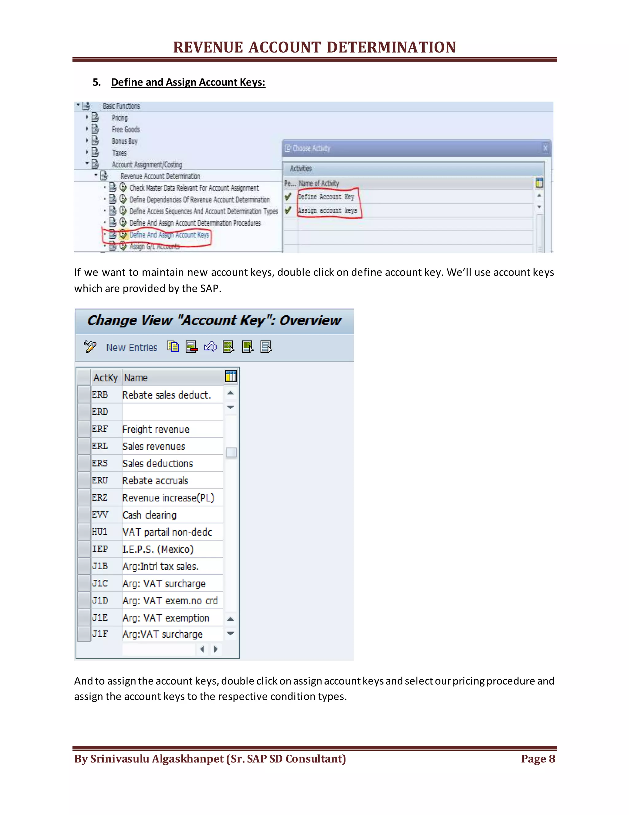 Revenue account determination | DOCX