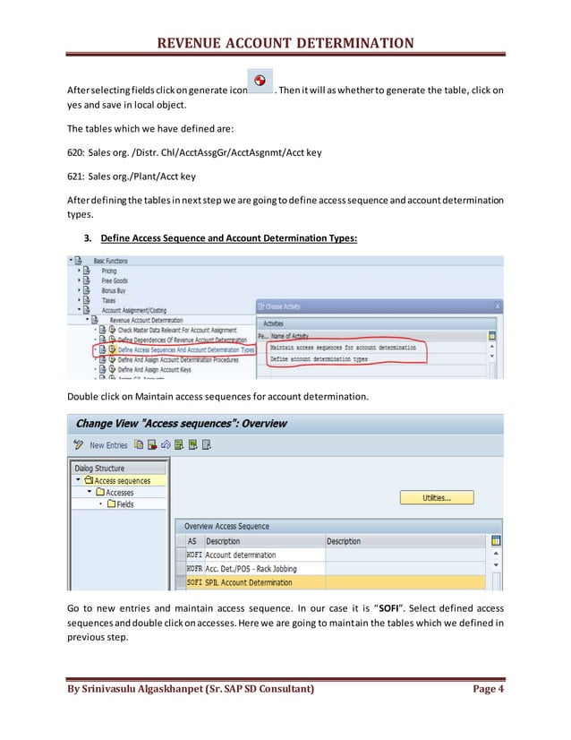Revenue account determination | DOCX