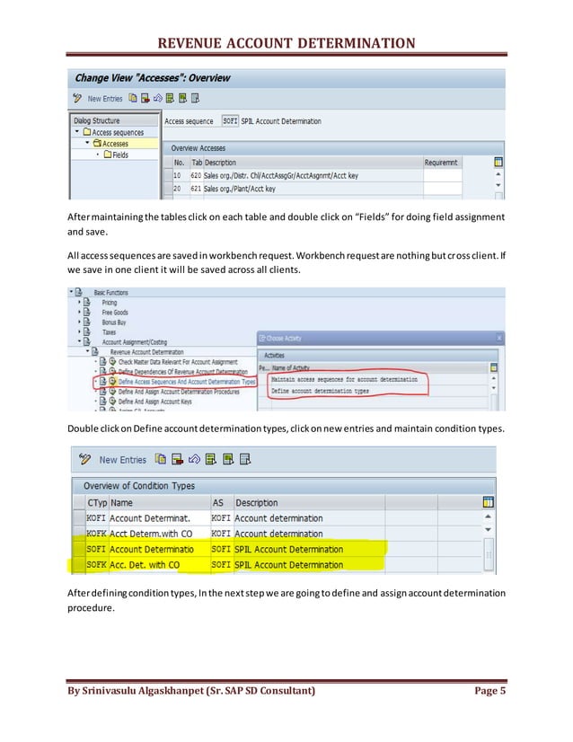 Revenue account determination | DOCX