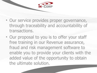 Revenue Assurance & Fraud Management | PPT