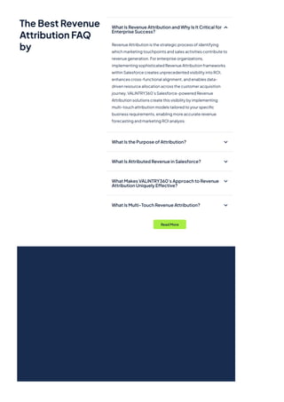 Revenue Attribution SolutionsVALiNTRY360 | PDF