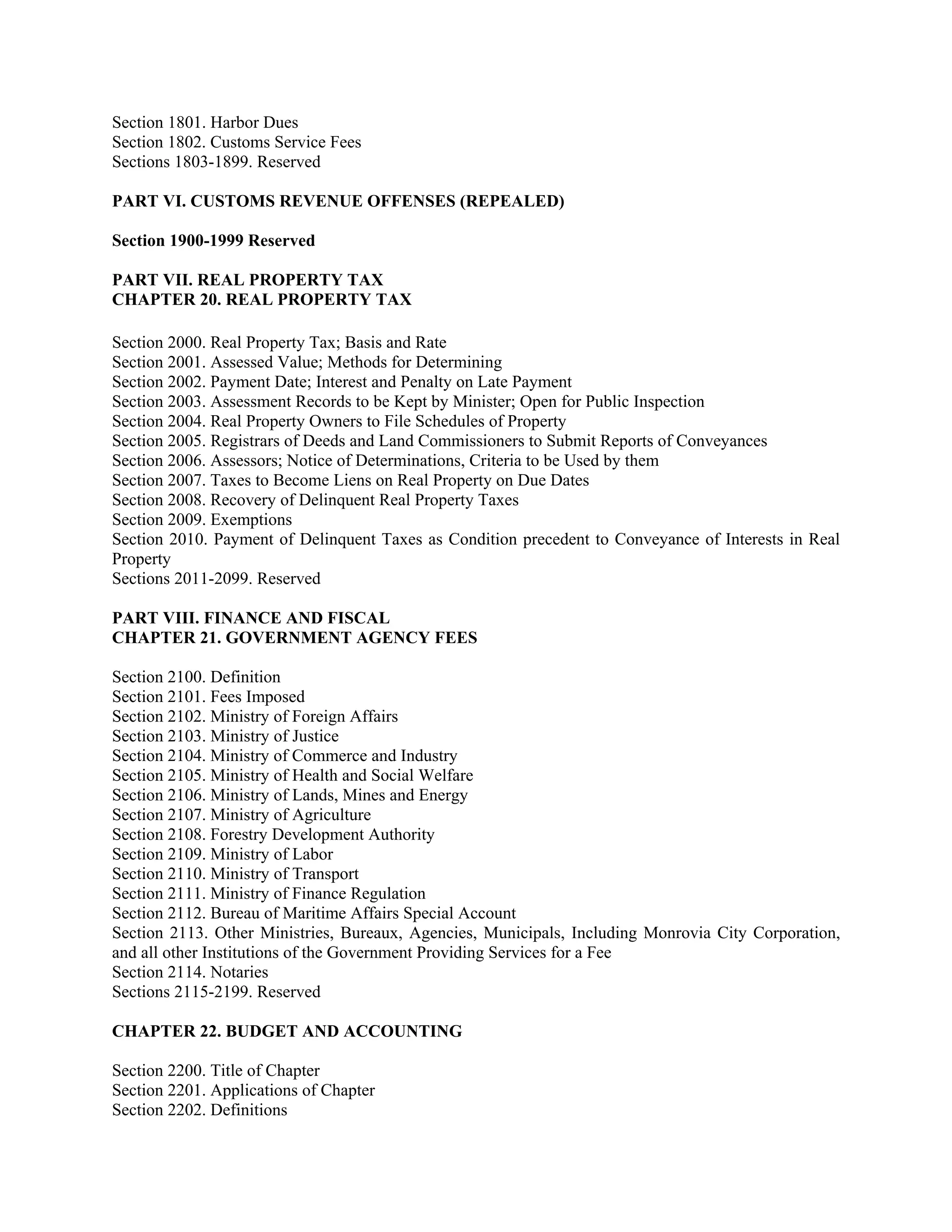 Revenue code of liberia 2011 | PDF