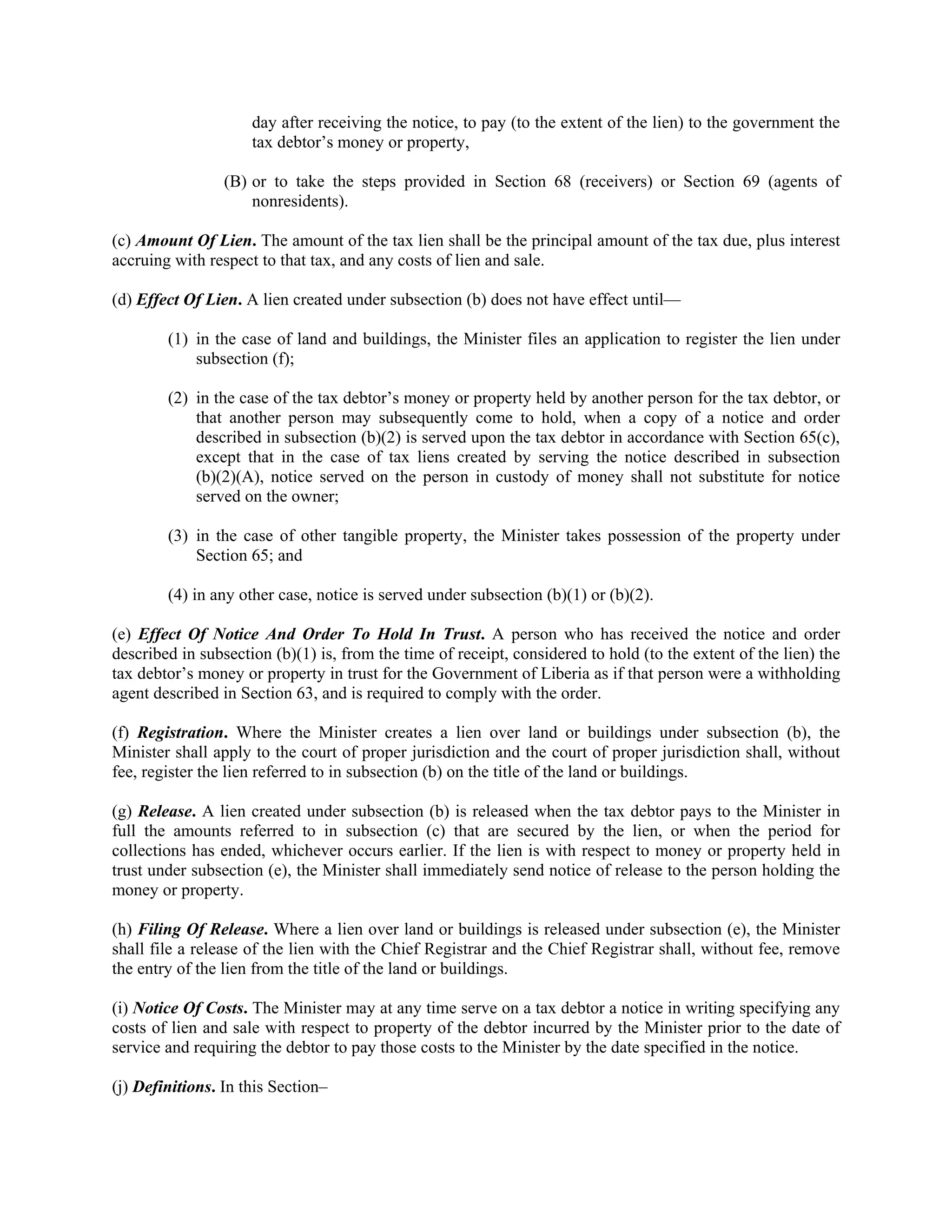 Revenue code of liberia 2011 | PDF