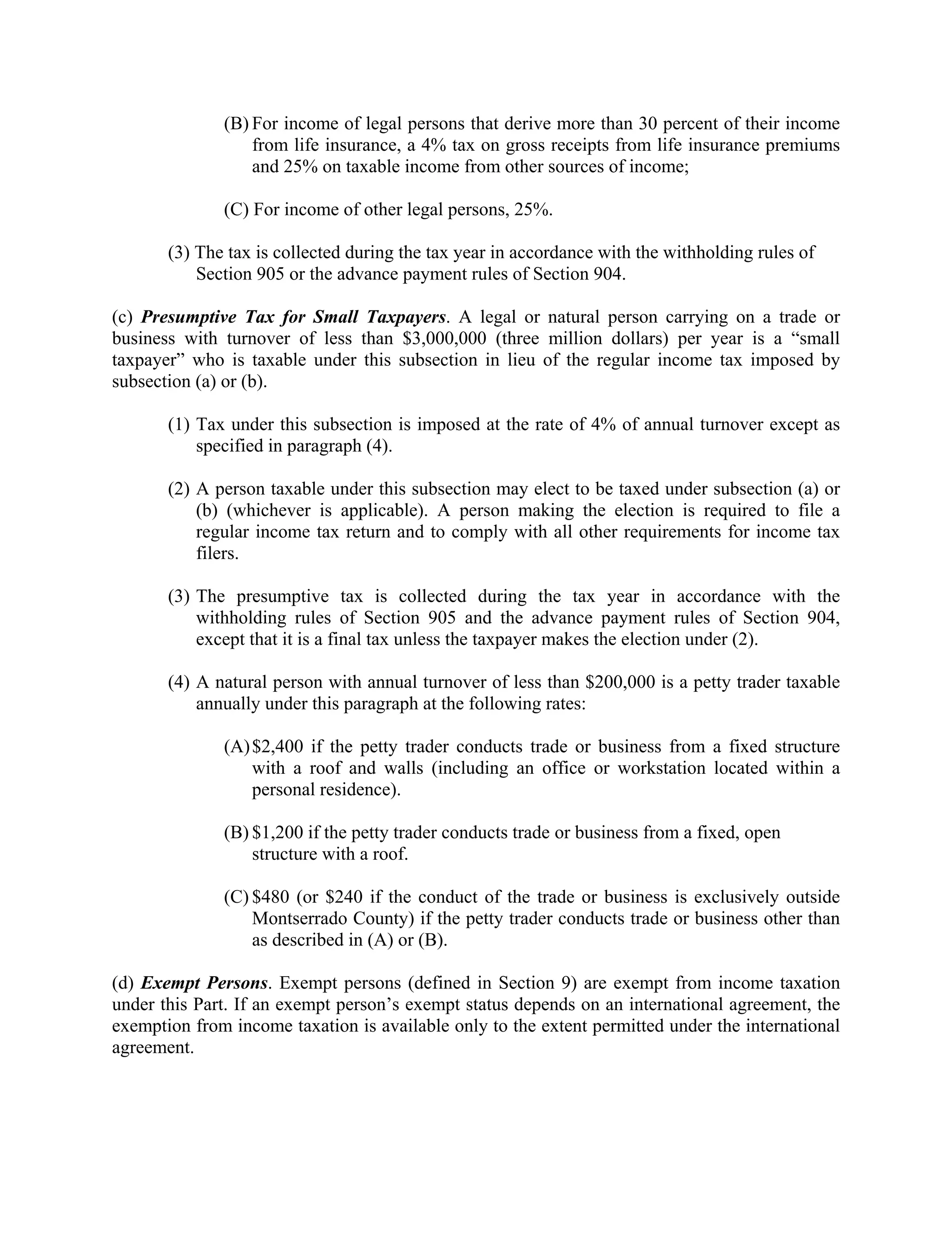 Revenue code of liberia 2011 | PDF