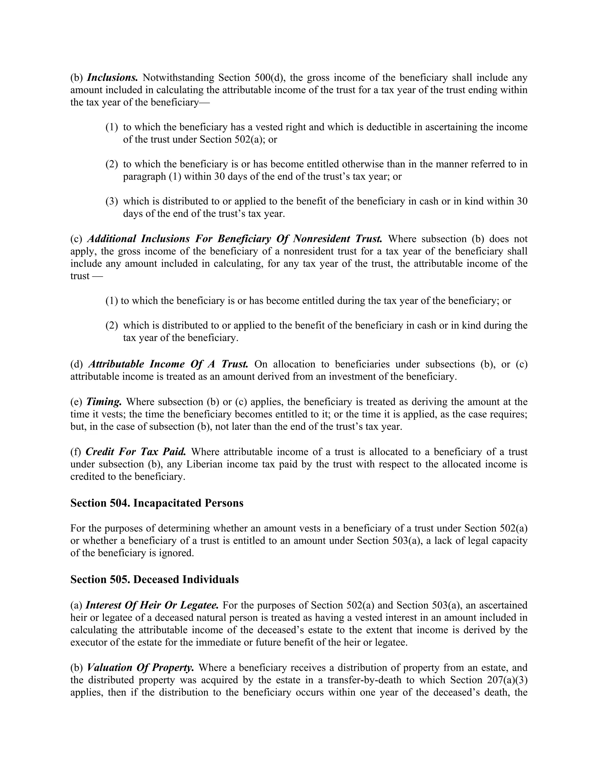 Revenue code of liberia 2011 | PDF