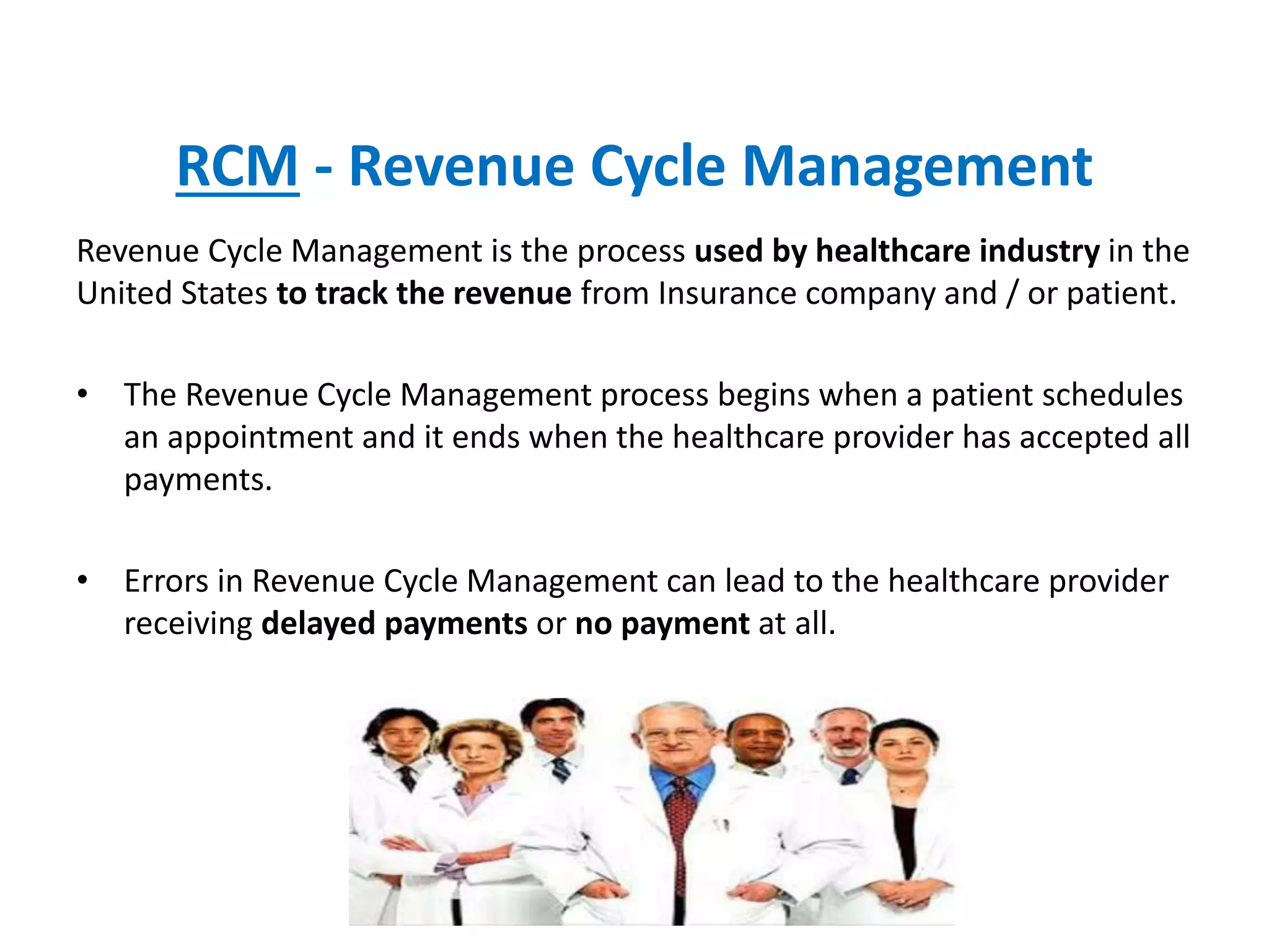 Revenue cycle rcm | PPTX