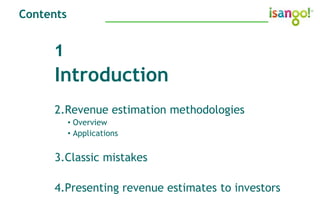 Revenue Estimation | PPTX