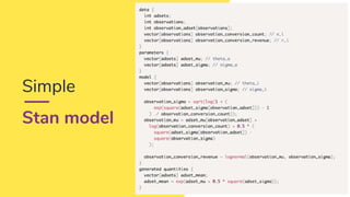 Bayesian Revenue Estimation with Stan | PPT