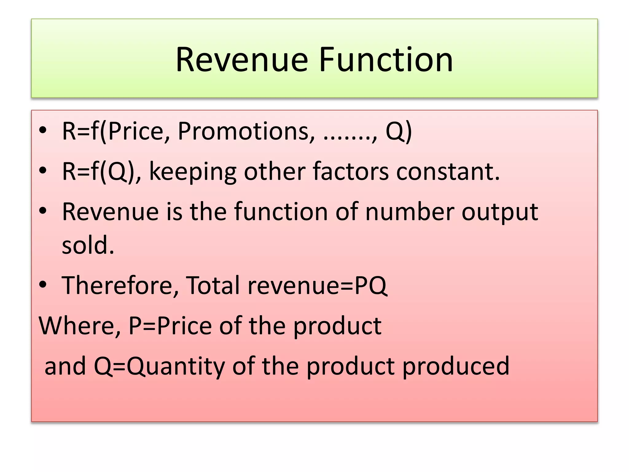 Revenue function | PPTX