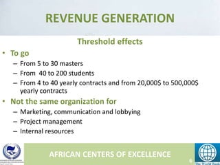 Revenue generation - Cotonou | PPTX | Business | Business and Finance