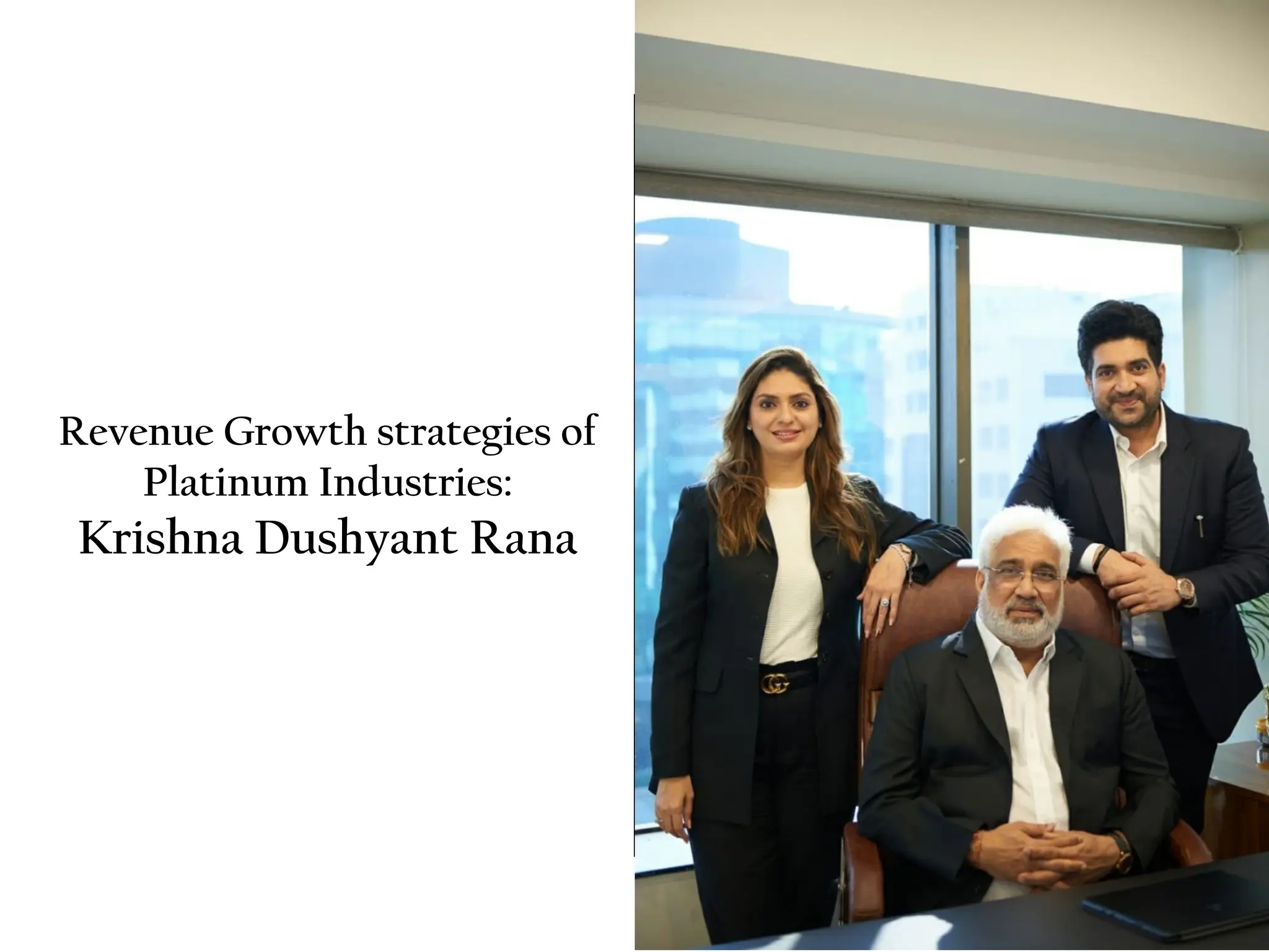 Revenue Growth strategies of Platinum Industries: Krishna Dushyant Rana ...