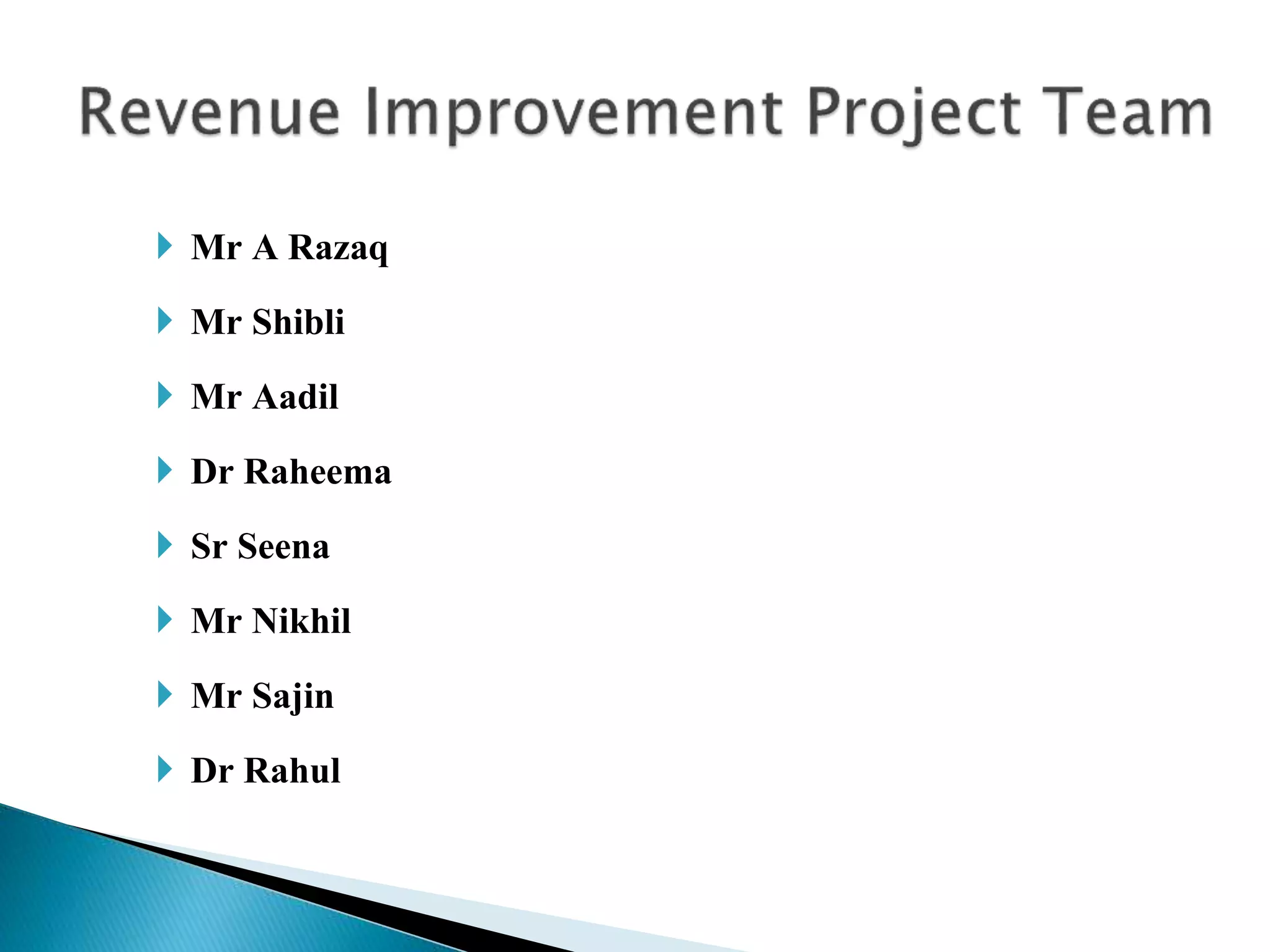 Revenue Improvement Project | PPT