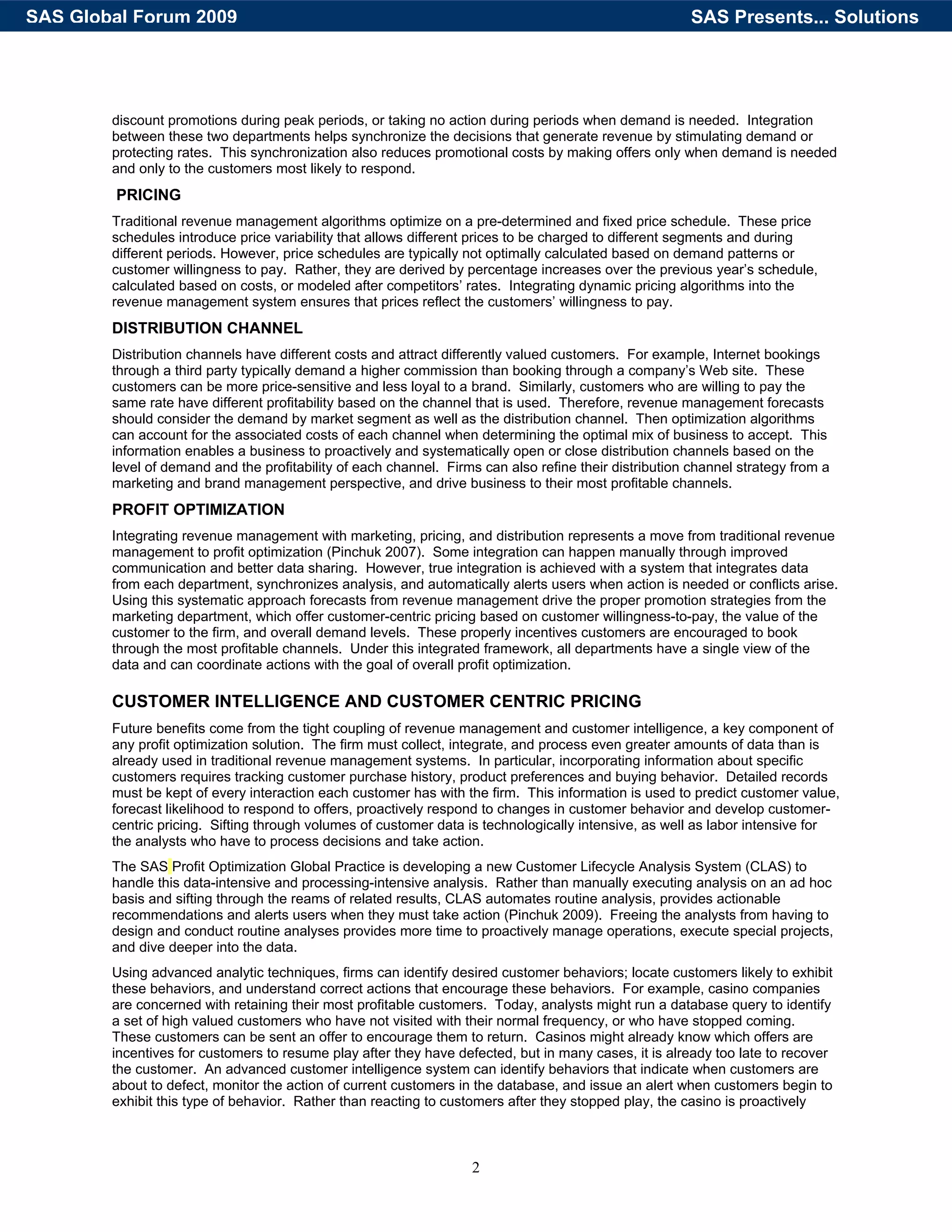 Revenue Management | PDF