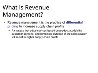 revenue Management strategies in supply chain.ppt
